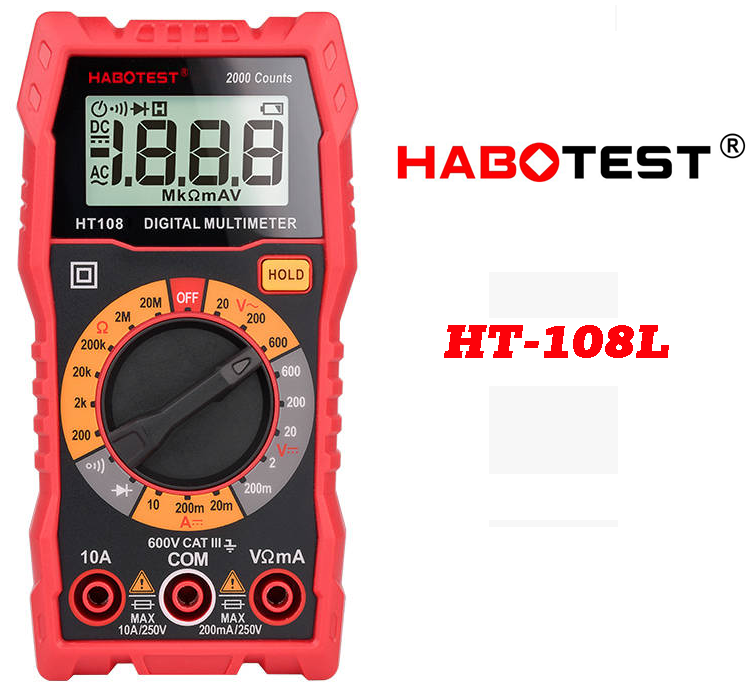 Habotest HT108L οικονομικό μικρό πολύμετρο ποιότητας