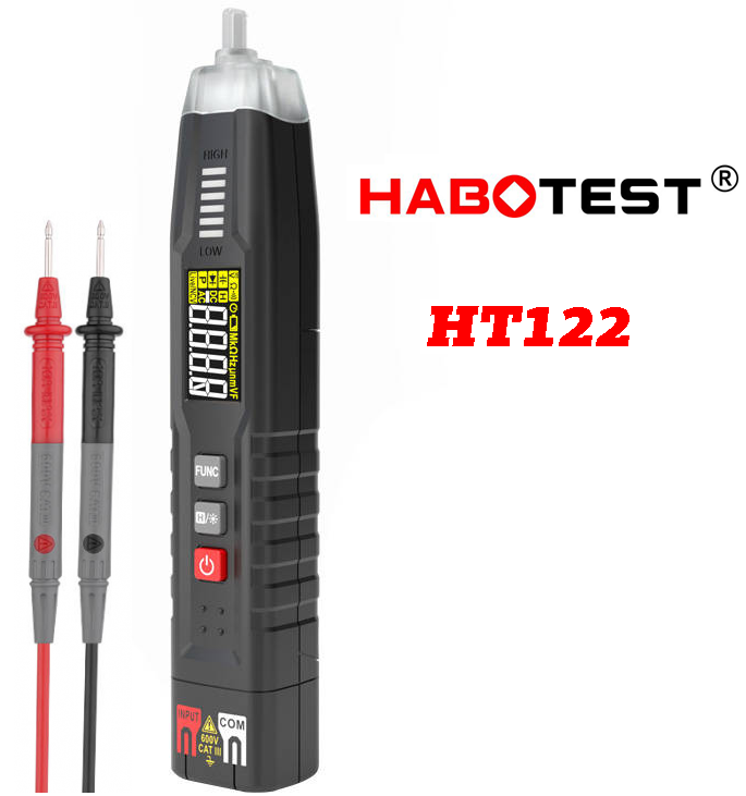 Habotest HT122 οικονομικό έξυπνο αξιόπιστο πολύμετρο τσέπης για ηλεκτρολόγο