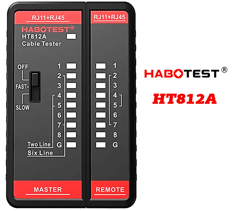 Habotest HT812A lan tester οικονομικός ελεγκτής καλωδίων δικτύου