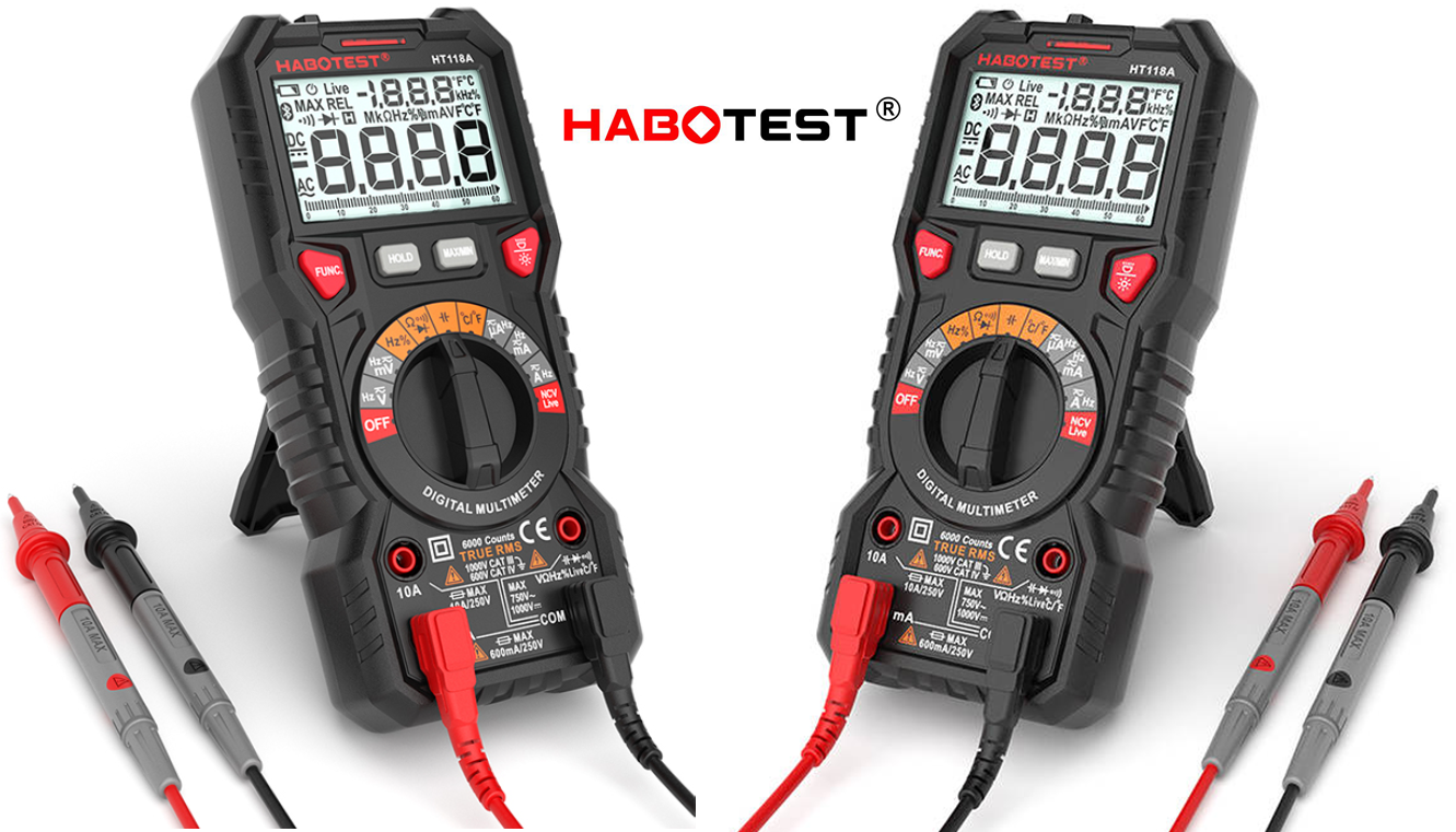Habotest HT118A True RMS οικονομικό στιβαρό πολύμετρο ακριβείας