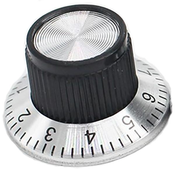 PROFICON SOUND KNOB 8 κουμπί ποτενσιόμετρου με γείσο Alu και αρίθμηση ...