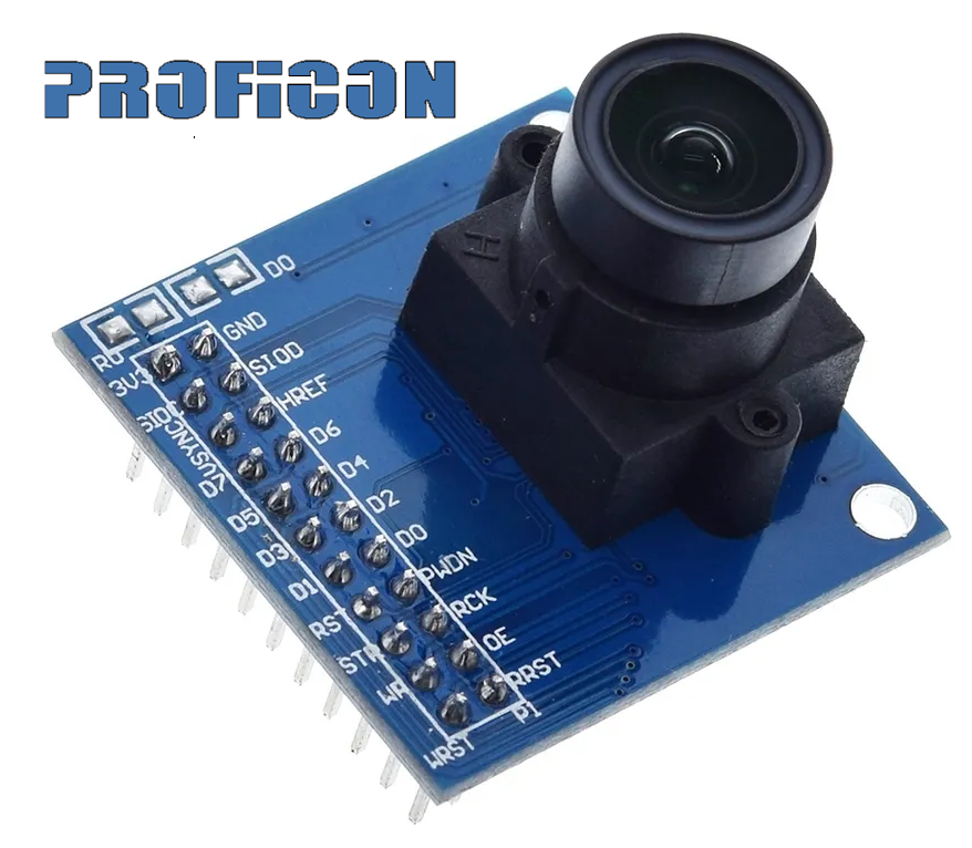 Proficon OV7670 board camera Arduino οικονομική κάμερα κατασκευών